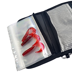 BESPORTBLE Fishing Bait Bag Fishing Bag Fishing Lures Organizer Portable Bait Organizer Fishing Tackle Bag Portable Fishing Pouch Transparent Tackle Foldable Soft Bait PVC Seal