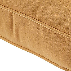 Greendale Home Fashions Outdoor Sunbrella Fabric Deep Seat Cushion, 2 Piece Set, Harvest