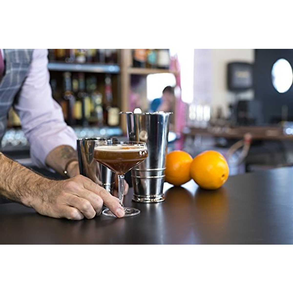 Crafthouse By Fortessa Professional Barware by Charles Joly, Etched Schott Zwiesel Tritan 8.8 oz Cocktail, Set of 4, 4 Count (Pack of 1), Coupe Glass