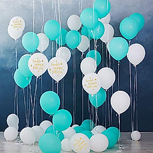 White Little Star Balloons, 12inch (16pcs) Boy or Girl Baby Shower or Birthday Party Decorations Supplies