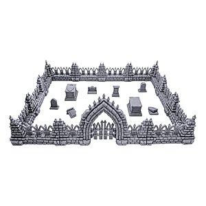 Cemetery Bundle by Terrain4Print, 3D Printed Tabletop RPG Scenery and Wargame Terrain for 28mm Miniatures