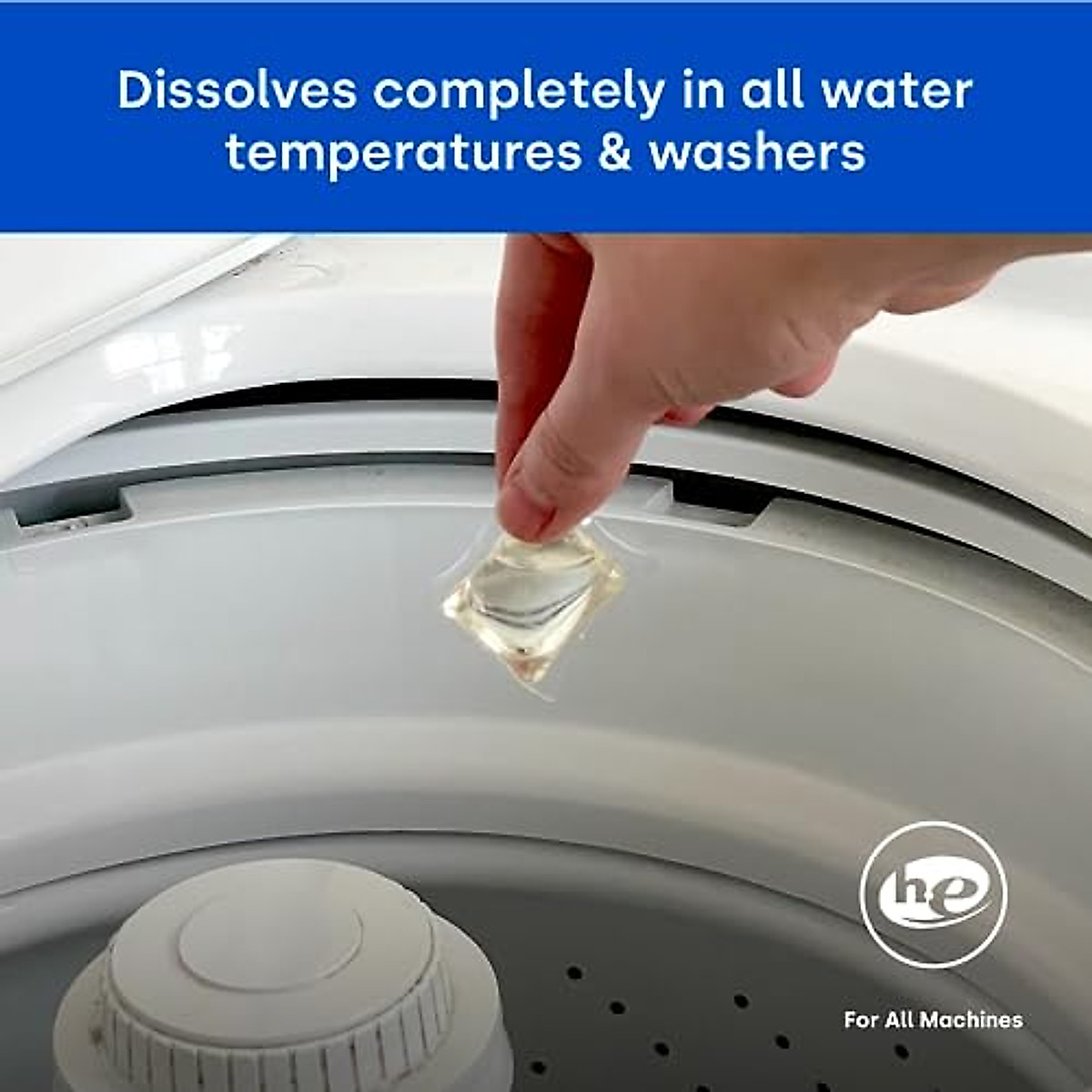 Dropps Stain & Odor Laundry Detergent | Clean & Crisp, 32 Pods | Low-Waste Packaging | Works In All Machines - High Efficiency (HE) Compatible | Powered by Natural Plant-Based Ingredients