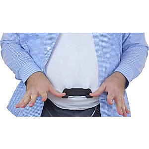 Invisible Belt Suspender/Shirt Stay turns your undershirt into suspenders by attaching to it and hooking belt. Keeps shirt tucked & stays hidden. Airport-Friendly Undergarment Suspender/Shirt Garter