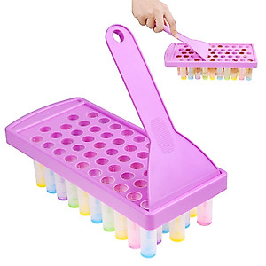 Kare & Kind Lip Balm Filling Tray and Spatula Set - Fast and Easy to Use - Just Pour & Spread - Instantly Fills 50 Lip Balm Containers (sold separately) (Lip Balm Crafting Kit (Purple))