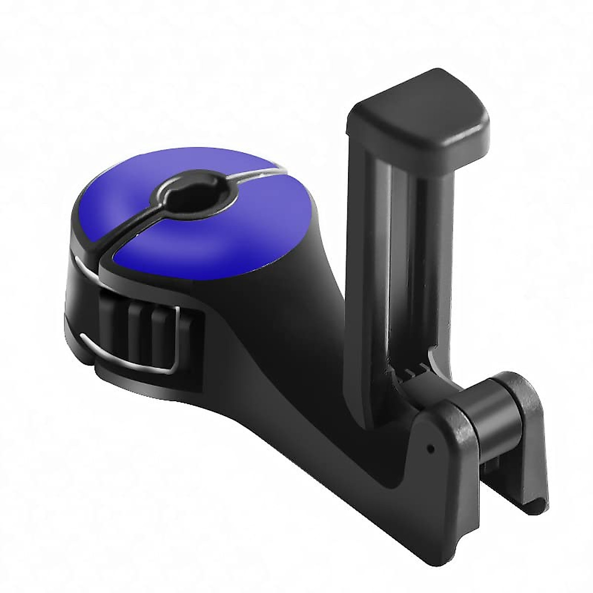 Rsept 2 Pack Car Hook,2 in 1 adjustable Car Seat Hooks Multi-Function with Phone Holder,360° Rotation Headrest Hooks Car Seat Storage Organizer,Car Back Seat Headrest Hanger Holder Hook (Blue)