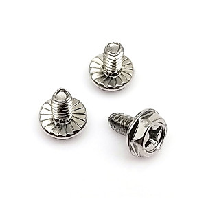 ZIYTEX 50pcs 6#-32x5/6/8mm Case Power Supply Hard Drive HDD Motherboard Video Card Phillips Head Mount Fix Screw Bolt (Color : Silver, Size : 6-32x5mm)