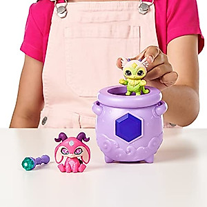 Magic Mixies Mixlings Tap & Reveal Cauldron 2 Pack, Magic Wand Magic Power and Surprise Reveal on Cauldron, for Kids Aged 5 and Up (Styles May Vary), Multicolor