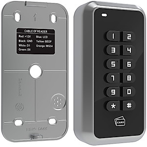 UHPPOTE 125khz Wiegand 26/34 Bits Card Reader Keypad Metal Enclosure Outdoor Rated IP65
