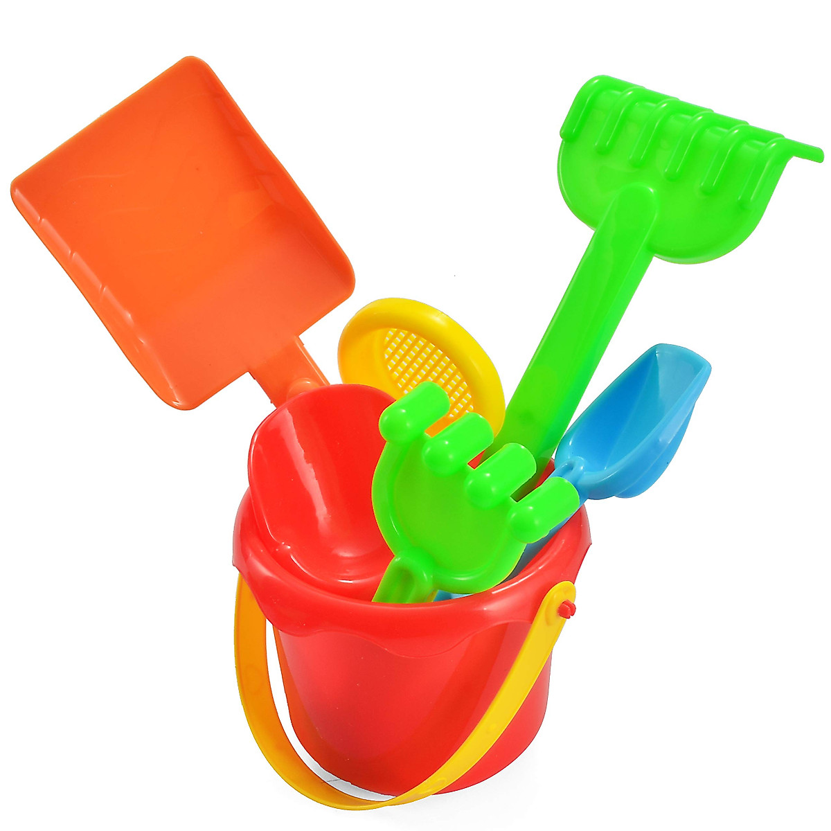 JOYIN 24 Pcs Beach Sand Toys Set Includes Sand Water Wheel, Sandbox Vehicle, Sand Molds, Bucket, Sand Shovel Tool Kits, Sand Toys for Toddlers Kids Outdoor Play (1 Bonus Mesh Bag Included)