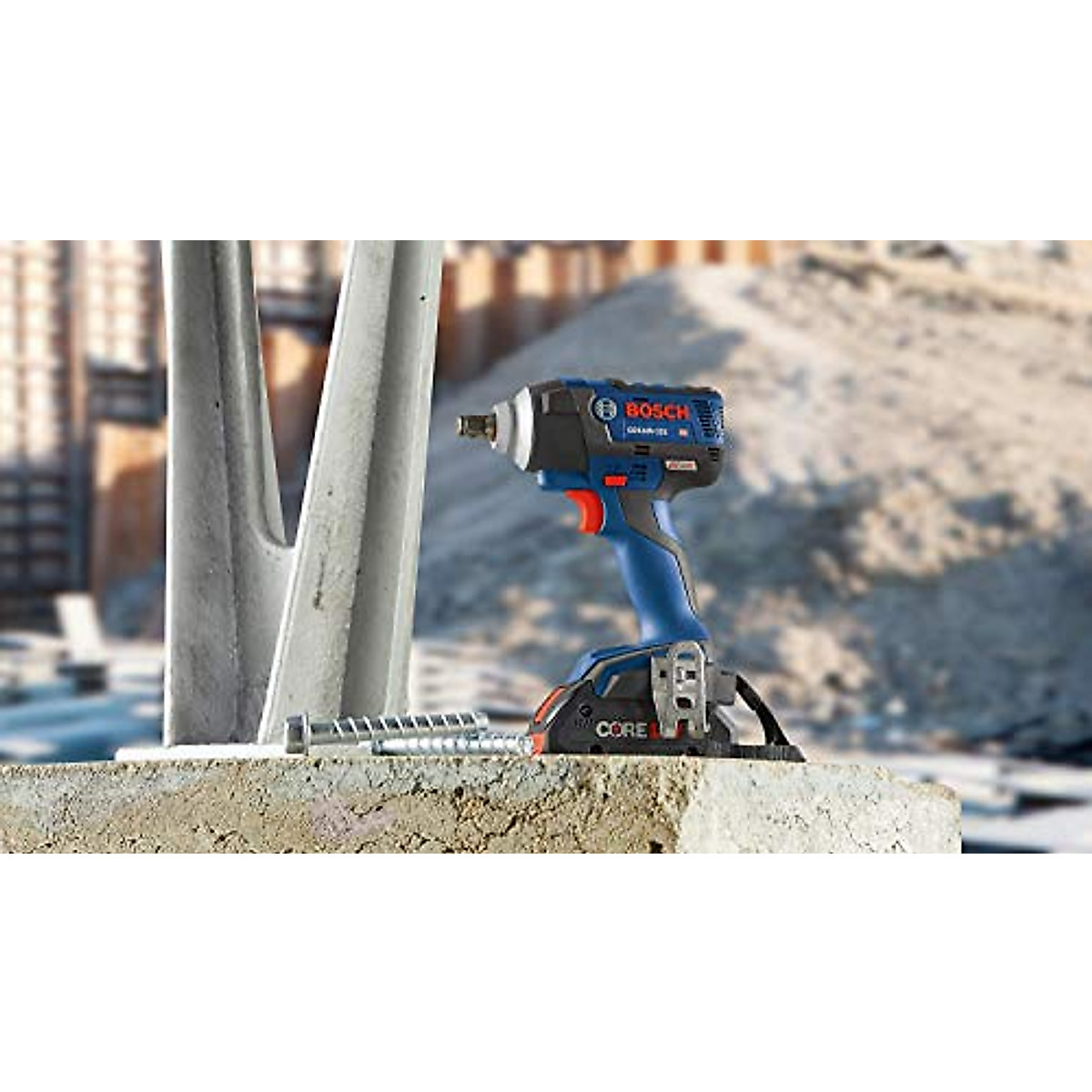 BOSCH GDS18V-221N 18V EC Brushless 1/2 in. Impact Wrench with Friction Ring and Thru-Hole (Bare Tool)