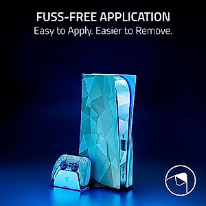 Razer Vinyl Console Skin: PlayStation 5 / PS5 (Digital) - Full Wrap - Premium 3M Cast Vinyl - Scratch Resistant - Unique Designs & Finishes - Easy Application - Carbon Fiber
