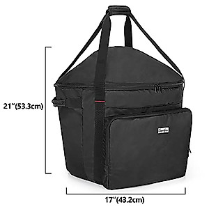 SAMDEW Portable Grill Carry Bag Compatible with Weber Jumbo Joe 18-Inch Charcoal Grill, Grill Cover Compatible with Jumbo Joe 18-in Portable Grill, with Pocket and Handle, Bag Only (Patented Design)