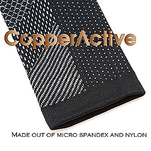 Plantar Fasciitis Compression Sock Sleeves - Helps Circulation - Heel, Ankle, Achilles Support Prevents Injury - All Day/Night Comfort (Black/White, S/M(1pair)(U.S. Men 5-9.5 | Women: 6-9.5))