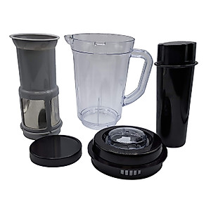 Blendin Replacement Fruit and Vegetable Juicer Attachment Pitcher Jar, Compatible with Magic Bullet Blender MB-1001, MB-1001B, MBR-1101, MBR-1701, MBR-1702, MBR-0301 Blender