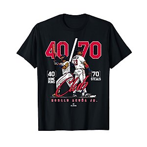 40-70 Club Ronald Acuna Jr Atlanta MLBPA T-Shirt