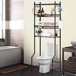 Folews Shelf Liner for Toliet Rack, 4 Pack Shelf Liners for Storage Shelves Cover Kitchen Book Tissue Storage Rack Plastic Waterproof Protector Mat Liner Cover 25 * 9.25 Inch