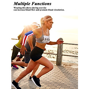 SATINIOR 8 Pairs Arm Sleeves for Men Women Compression UV Sun Protection Arm Sleeves (L)