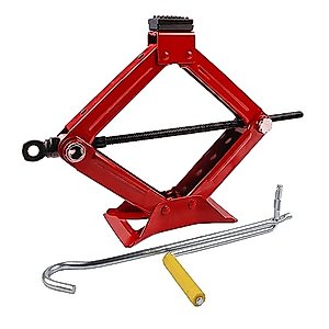 DSV Standard Scissor Jack for Car, Steel Car Lift Jack for Auto, Portable Car Jack Kit, Ideal for SUV, MPV, Hatchback, Sedan, Coupe & Crossover, Universal Car Jacks, 1.5 Ton (3,300 lbs) Capacity