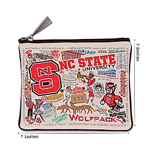 Catstudio North Carolina State University Collegiate Zipper Pouch Purse | Holds Your Phone, Coins, Pencils, Makeup, Dog Treats, & Tech Tools