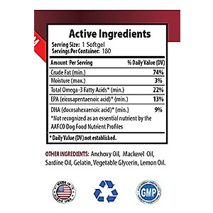 Dog Joint Supplement - Omega 3 for Pets - Dog and CAT Treats - Premium Healthy Supplement - Puppy Omega 3-360 Softgels (2 Bottle)