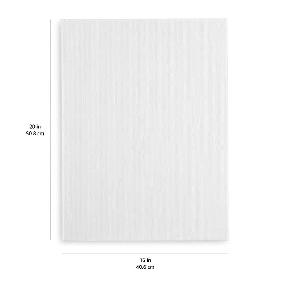 Amazon Basics Stretched Canvas for Painting, 5 Pack, 16"x20"
