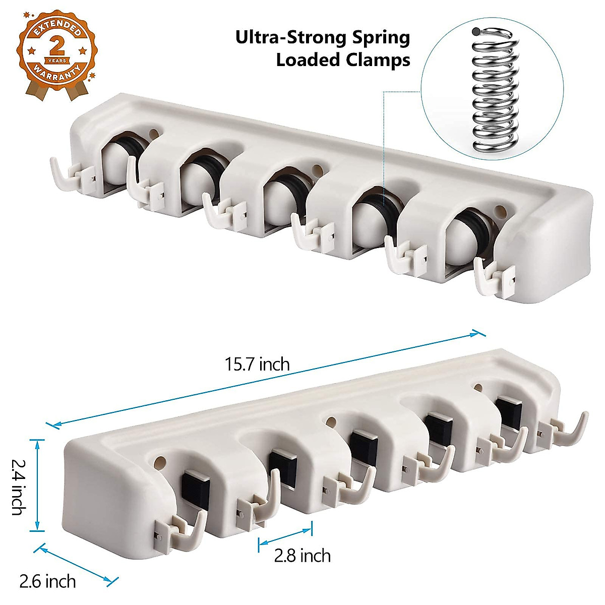 ONMIER Broom and Mop Holder Wall Mounted