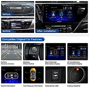 Dasaita 10.2" Android 11 Car Radio for Toyota Corolla 2014 2015 2016 Wireless Apple Carplay Android Auto Audio Video Player GPS Navigation Head Unit DSP Bluetooth 5.0 4G RAM 64G ROM