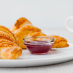 Small Pyrex Prep Mixing Bowls: 2.3x1.1Inch Mini Prep Bowls Stackable Glass Serving Bowls for Kitchen Prep - Dessert - Dips - Salad - Candy Dishes