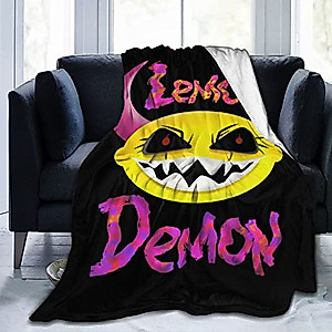 Lemon Demon Blanket Flannel Super Soft Fleece Lightweight Throw Blanket for Bed Couch Sofa 50"X40"
