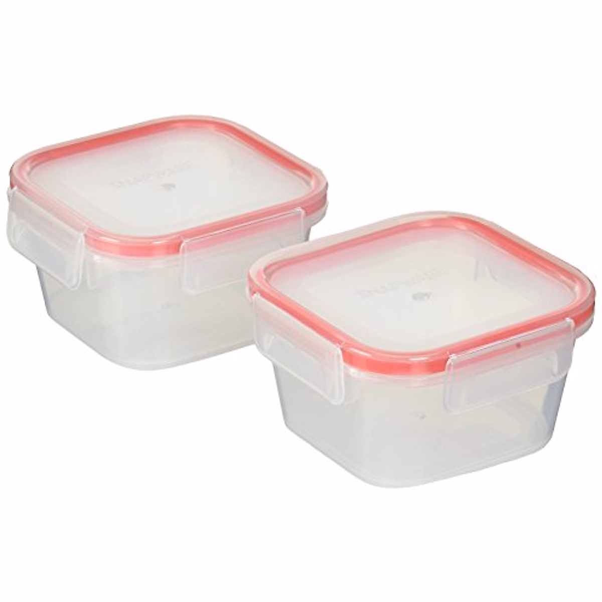 Snapware Airtight Plastic Food Storage Container (4-Piece, 1.3-Cup Containers, BPA Free, Meal Prep, Leak-Proof, Microwave, Freezer and Dishwasher Safe)