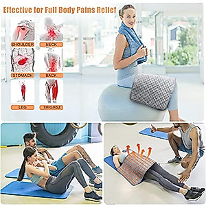 Extra Large Heating Pad - 20"x 40" Electric Heating Pad, Fast Heating Warm Pad, 10 Heat Settings Washable Soft Heat Pad, Dry & Moist Heat for Shoulders, Neck,Abdomen, Back,Limbs