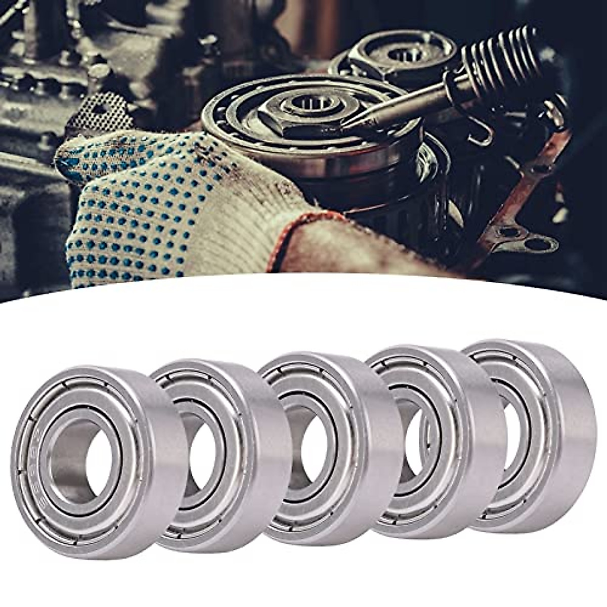 S698ZZ Stainless Steel Miniature Bearings with Steel Dust Covers for Papermaking Machinery, Bearings