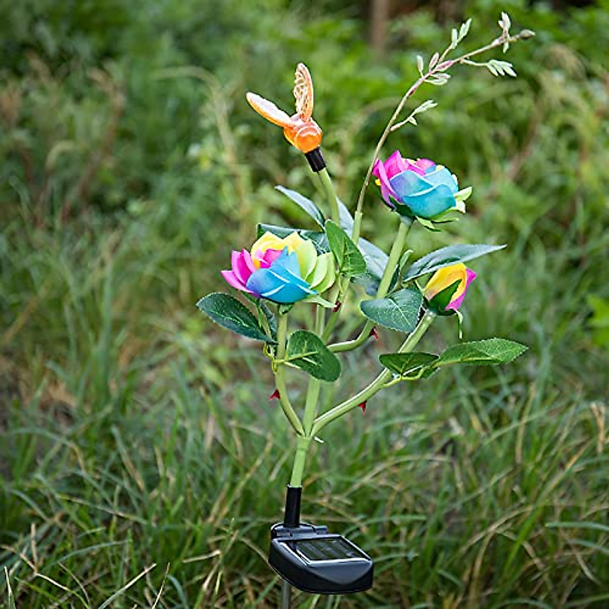 BeautyOL LED Solar Garden Light Outdoor Pathway,Lamp for Home Yard Landscape Decoration