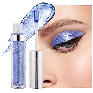 Hotiary Glitter Liquid Eyeshadow, Metallic Glitter Shimmer Sparkling Eye Shadow, Long Lasting Waterproof High Pigments Sparkling Makeup Kit for Eyes, Metals Gloss Eyeliner Pen