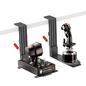 2 Set Desk Mount for Flight Sim Game Joystick, Throttle, Hotas system Compatible with Logitech X56, X52，compatible with Thrustmaster T-Flight Hotas/T.16000M/TCA/Warthog 10C&Throttle/Winwing Orion 1&2