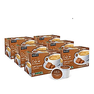 Cafe Escapes Cafe Caramel Keurig Single-Serve K-Cup Pods, 72 Count (6 Packs of 12)
