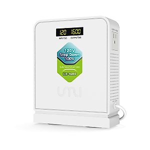 120V to 100V Voltage Converter 1600watts Step Down toroidal Voltage Converter for Japan appliances Used in US［CE, CQC Certified］