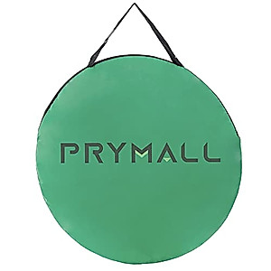 PRYMALL Pop Up Green Screen Background Circular Chair Attachment Stream Online Work from Home Conference Portable Privacy Backdrop Storage Bag