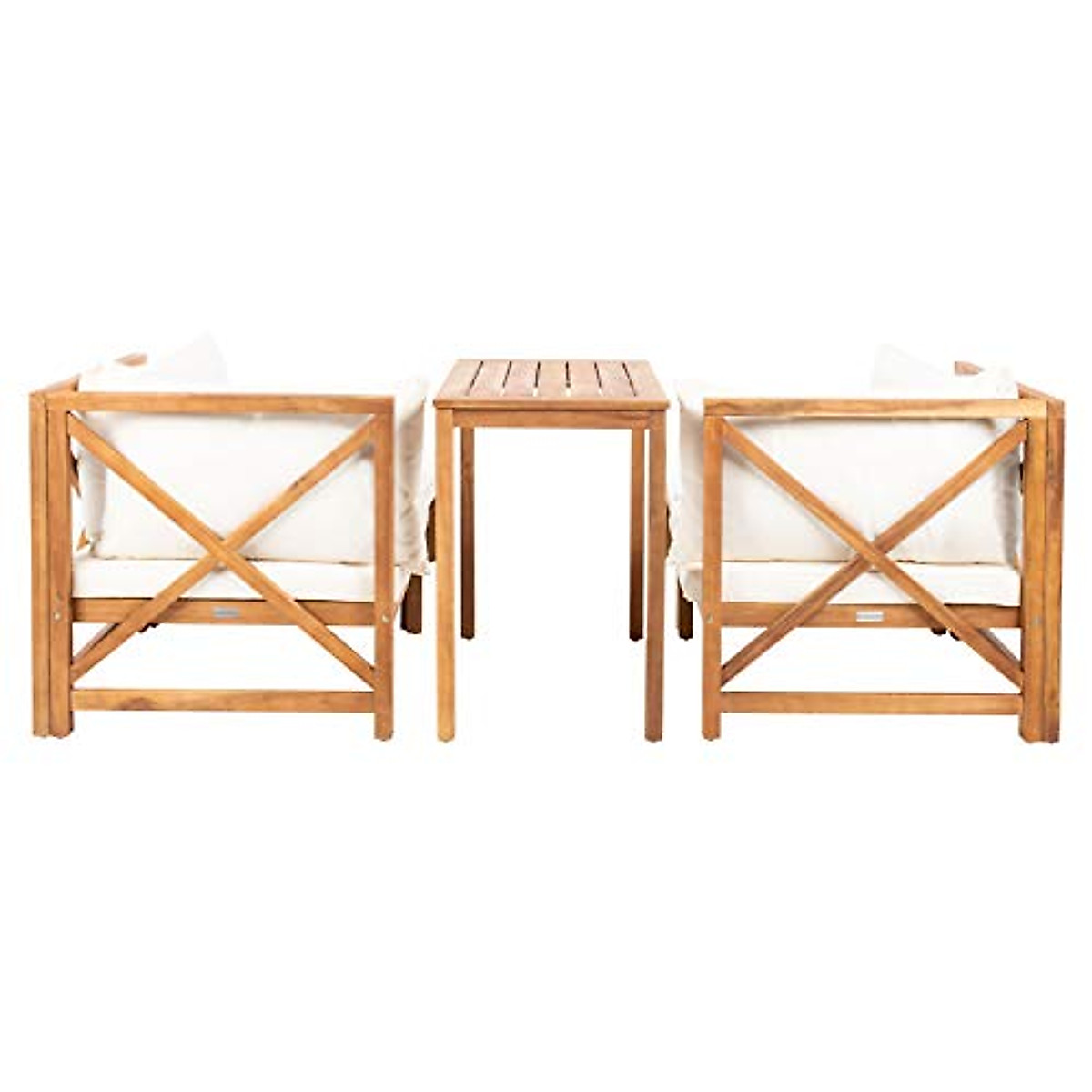 Safavieh PAT6762A Outdoor Collection Ronson Natural and Beige 5-Piece Dining Set