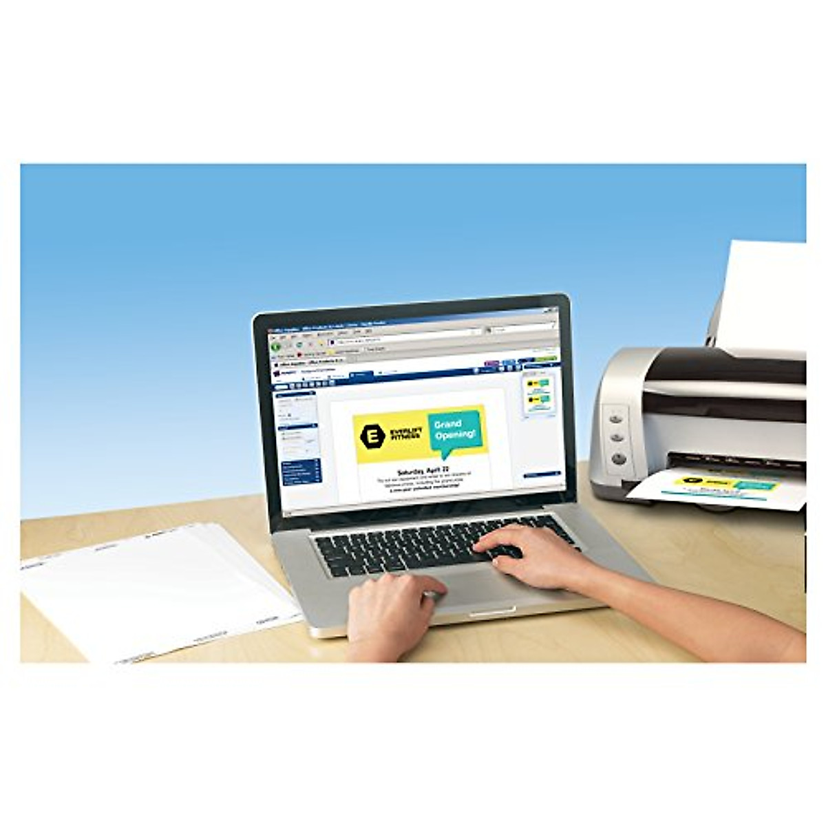 Avery 8386 Postcards, Inkjet, 4 x 6, 2 Cards/Sheet, White (Box of 100 Cards)