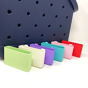 FRESHe BAGLETS - Wallet Holder Organizer Charm Accessory Compatible with Bogg Bags - Keep Wallet Handy with your Tote Bag - Fits Inside of the Bag - Multiple Color Options! (White)