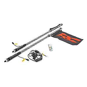 Rough Country 4' Multi-Function UTV LED Whip Light Kit w/Remote - 93004