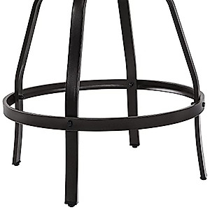 Yaheetech Outdoor Swivel Bar Stools, Set of 2 All-Weather Bar Height Patio Chairs Furniture for Garden Backyard, Bronze