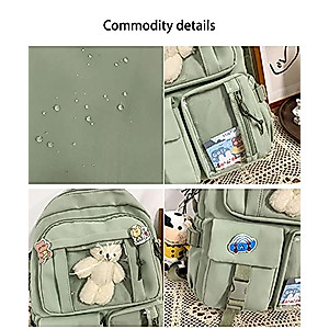 Micjcit College Student Backpack Waterproof And Wear-Resistant Leisure Business Sports Backpack Computer Bag Free Doll