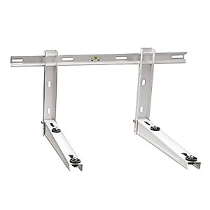 ICOOL Mini Split Wall Mounting Bracket for 9000-36000 BTU Universal Ductless Air Conditioners, Heat Pumps, Compressors & HVAC Systems, Outdoor Heavy Duty Foldable Wall Mount Condenser Bracket