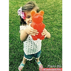 DIY Giant Gummy Bear Mold by Mister Gummy | PREMIUM Quality Silicone + 2 RECIPES and 5 GIFT BAGS Included | Make BIG Bear Treats! (Gummy, Cakes, Breads, Chocolates, and More) (Red)