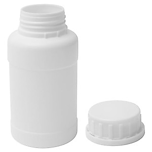Othmro 20pcs 8.45oz/250ml Plastic Bottles, Lab Chemical Reagent Bottle, Length 119mm Wide Mouth Laboratory Reagent Bottle, Sample Sealing Liquid Storage Container for Food Stores White