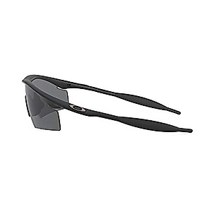 Oakley Men's OO9060 M Frame Strike Rectangular Sunglasses, Black/Grey, 29 mm