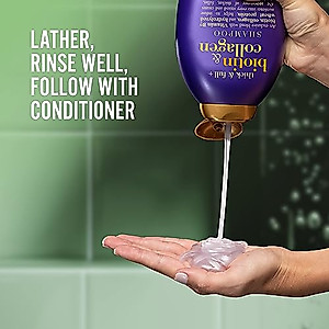 OGX Thick & Full + Biotin & Collagen Shampoo & Conditioner Set, (packaging may vary), Purple, 13 Fl Oz (Pack of 2)