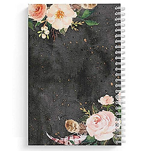 Softcover She Will Not Fall 5.5" x 8.5" Religious Spiral Notebook/Journal, 120 College Ruled Pages, Durable Gloss Laminated Cover, White Wire-o Spiral. Made in the USA